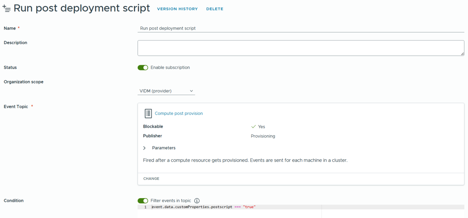 Vcf Automation Vm With Post Script Execution Vrealizeit Techblog Vmware Sddc 3752