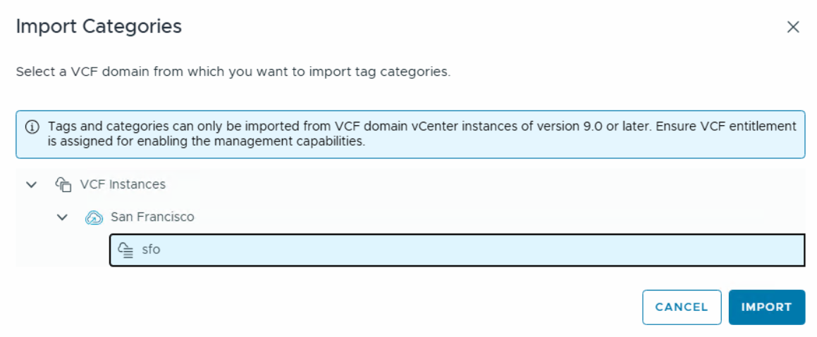 VCF 9 – Integrating a vSphere 8 environment as a new Workload Domain ...