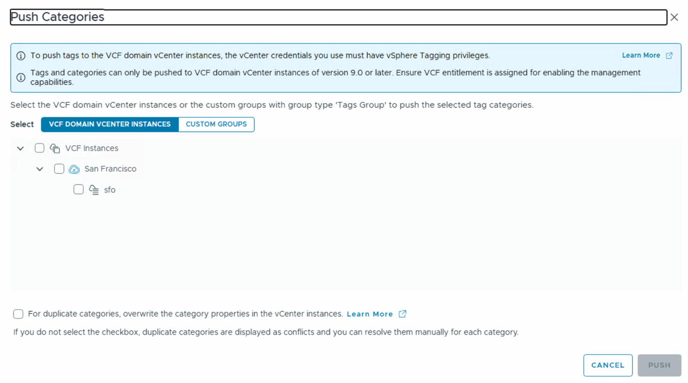 VCF 9 – Integrating a vSphere 8 environment as a new Workload Domain ...