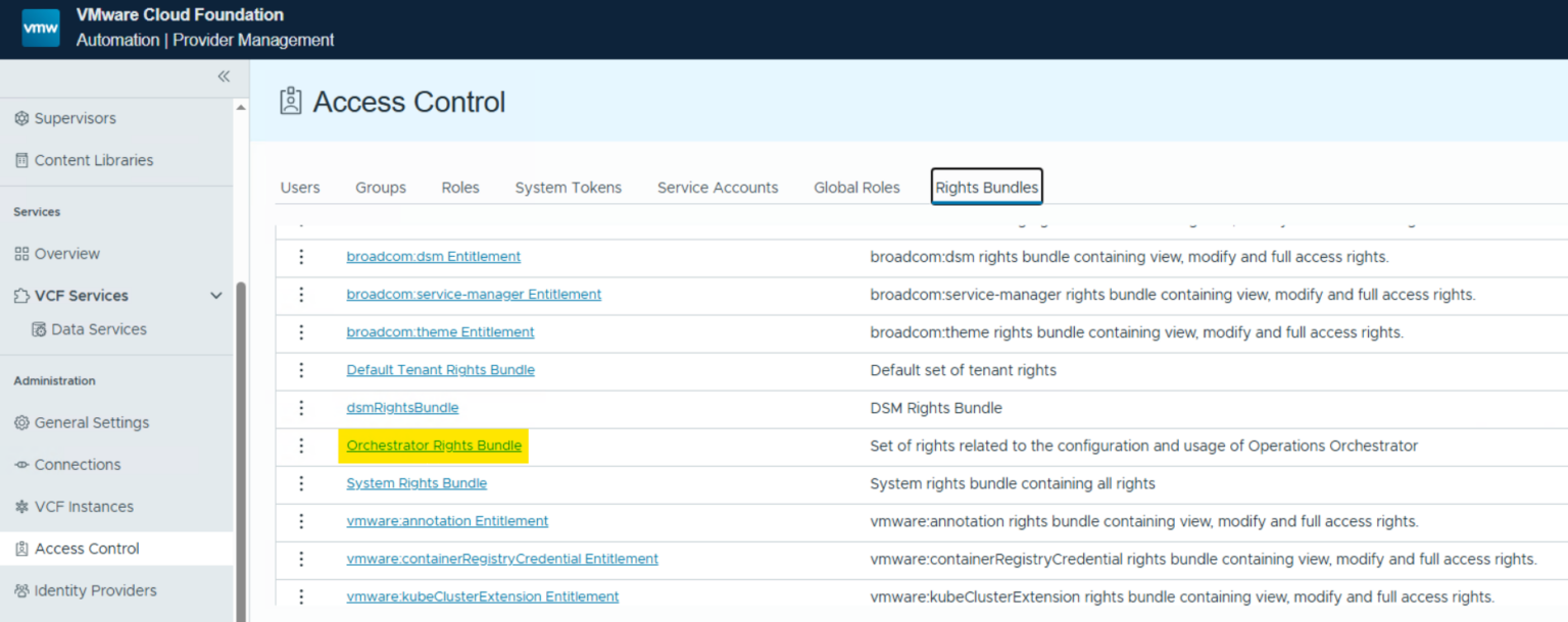 VCF Automation 9 – External VCF Operations Orchestrator » vrealize.it ...