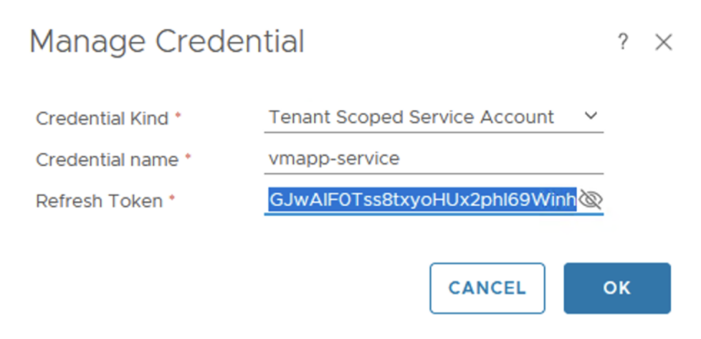 Configuration of the VM-Apps-Org Integration in VCF Operations 9 ...